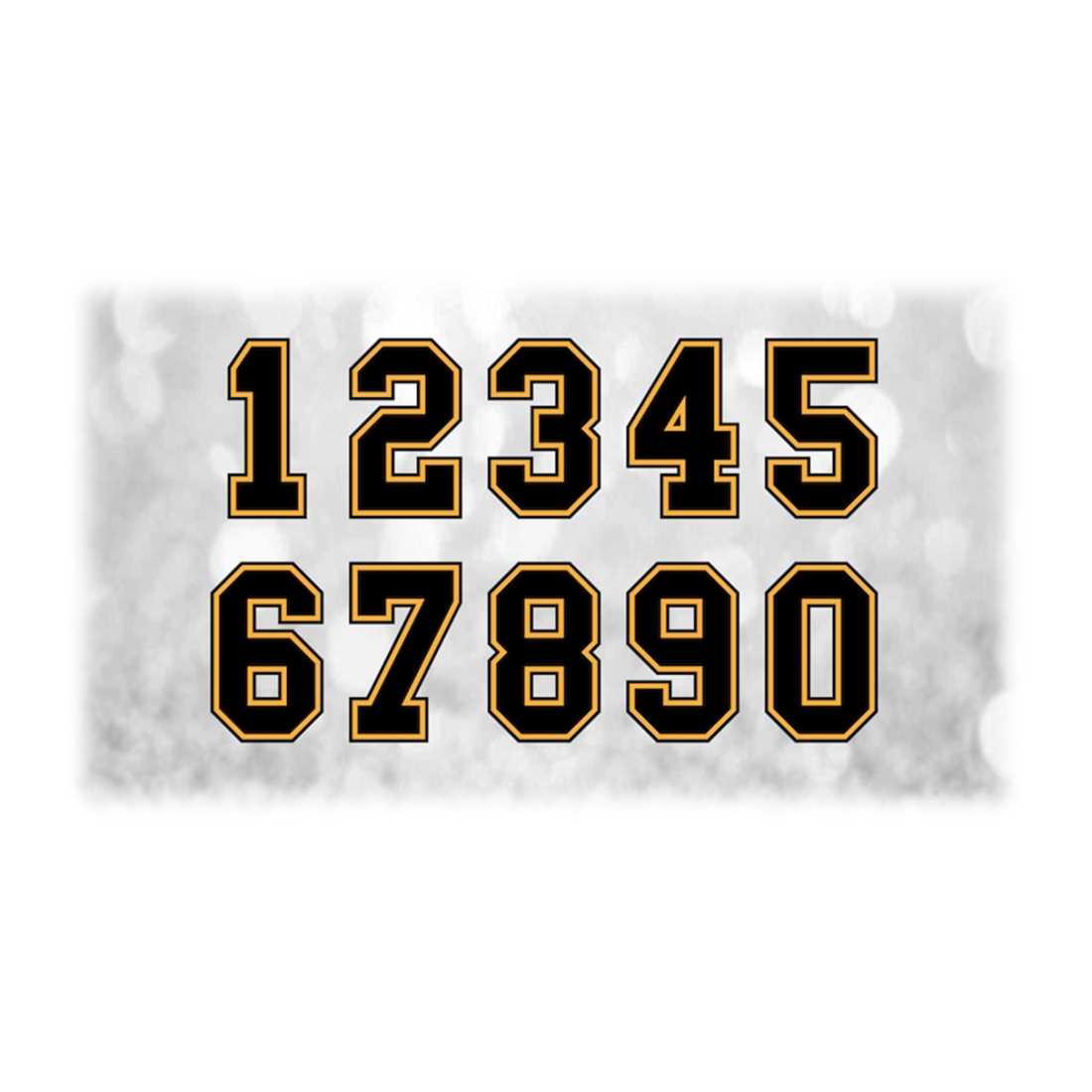Sports: Jersey Number Templates Grouped on ONE Single Sheet - Inspire ...