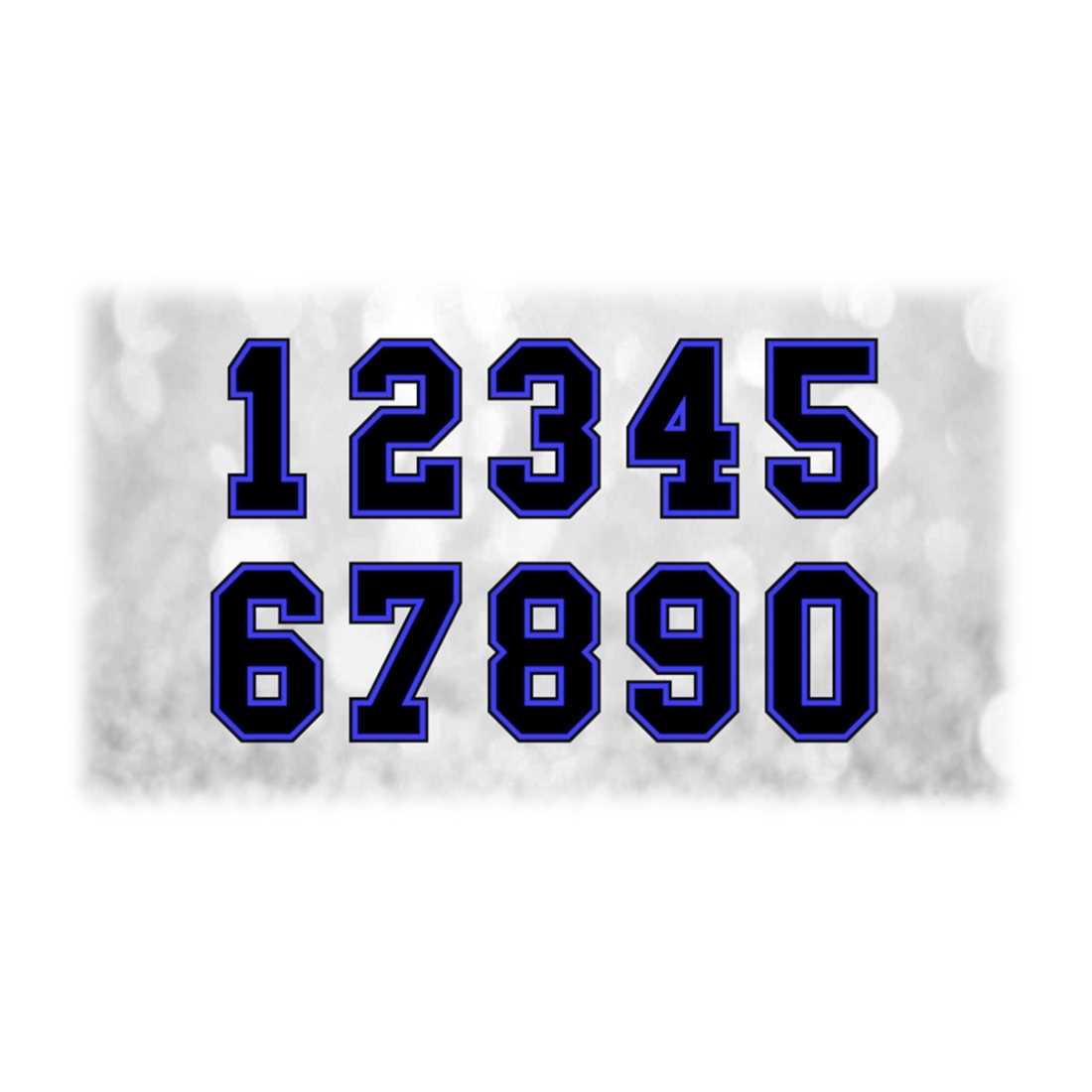 Sports: Jersey Number Templates Grouped on ONE Single Sheet | Inspire ...