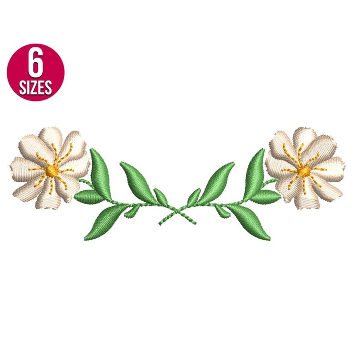 Floral wreath embroidery design, Laurel, Machine embroidery | Inspire ...