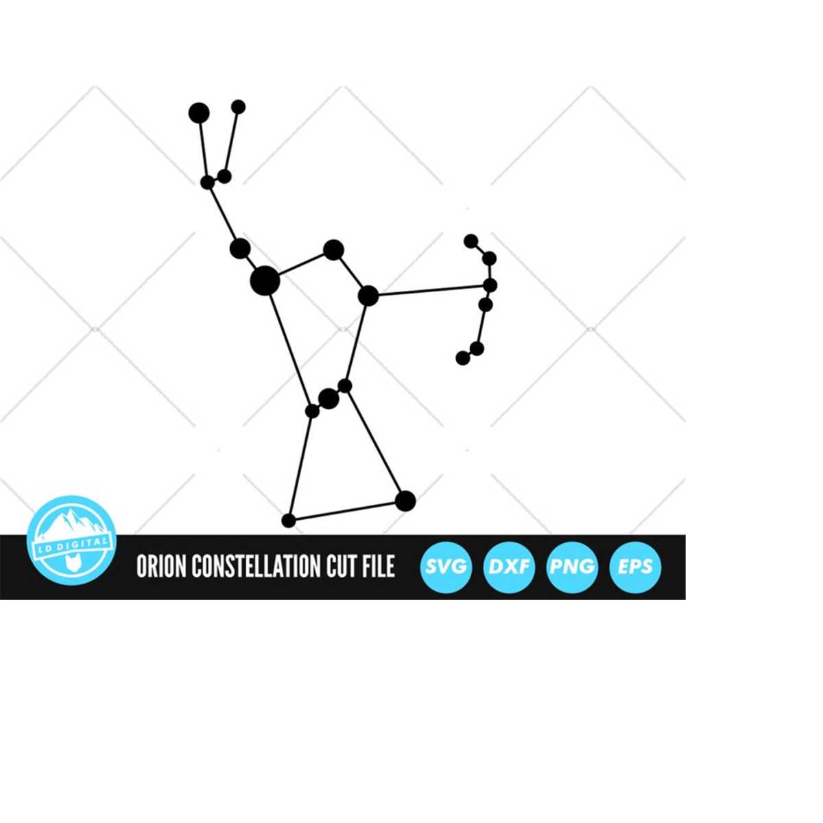 Orion Star Constellation SVG Files | Star Map Cut Files | As - Inspire ...