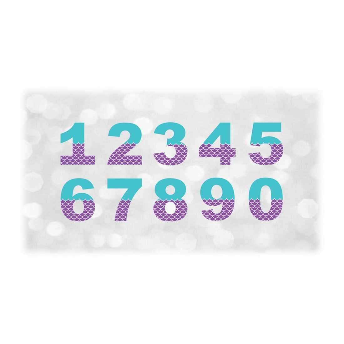 Word Clipart: Turquoise and Purple Mermaid Scales Theme Age/ - Inspire ...