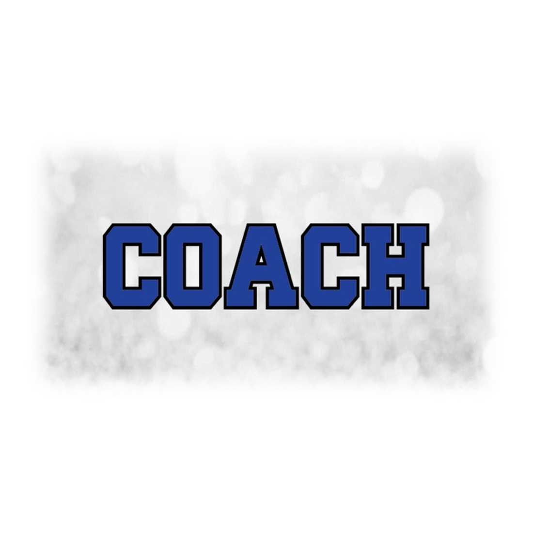 Sports Clipart: Blue Word 'Coach' in Bold Collegiate Style L - Inspire ...