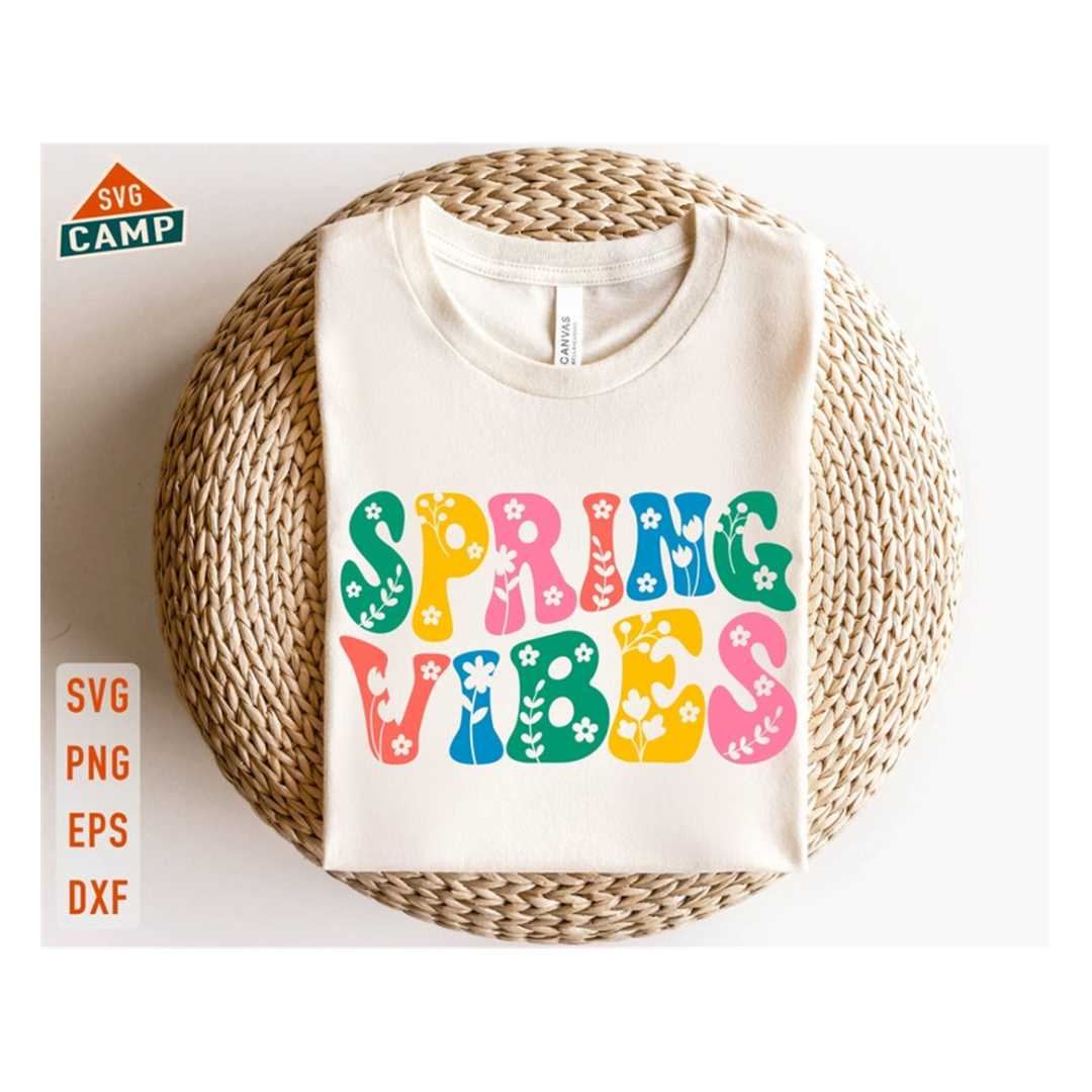 Spring Vibes svg, Spring svg, Spring Flowers svg, Hello Spri | Inspire ...