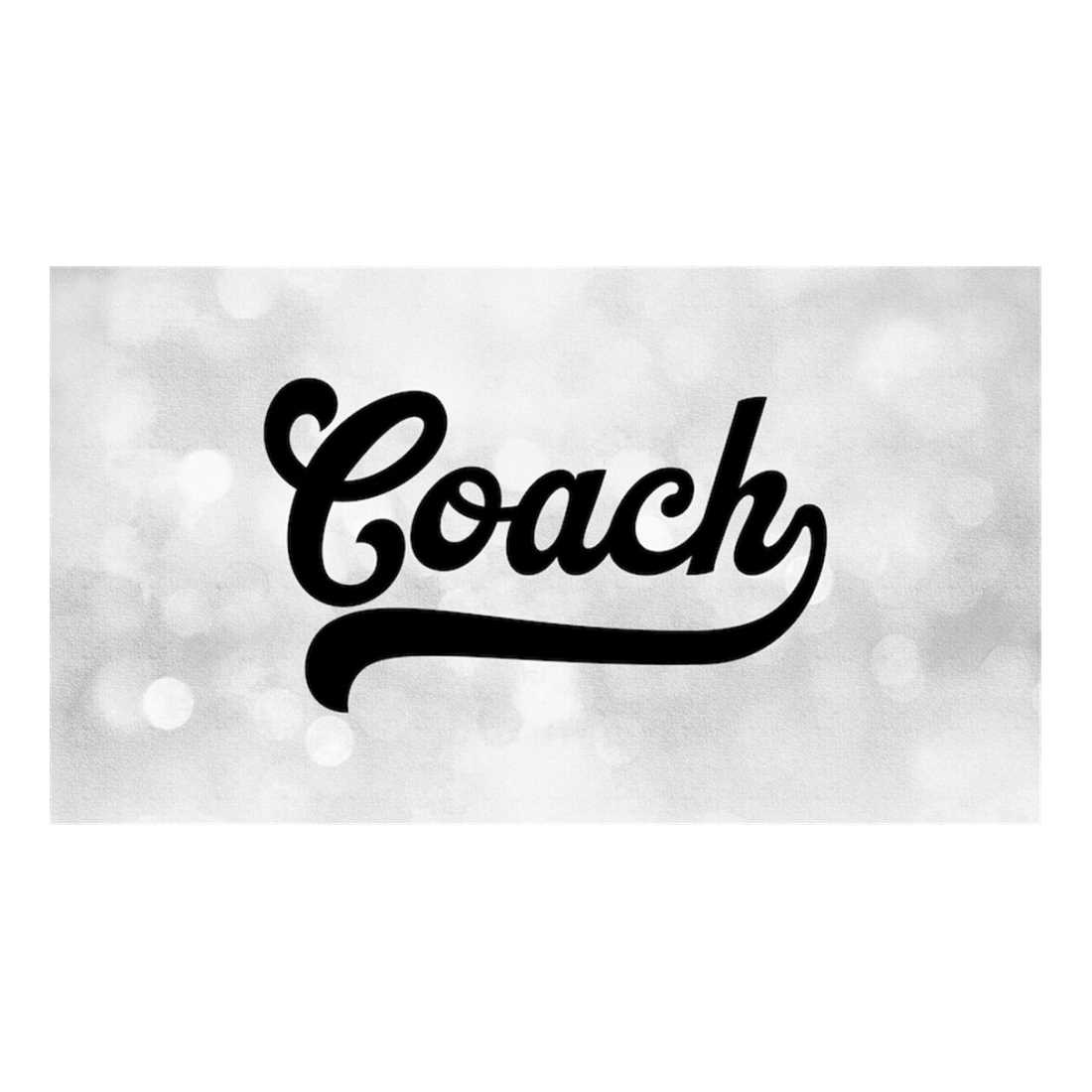 Sports Clipart: Word 'Coach' in Fancy Script Type Lettering - Inspire ...