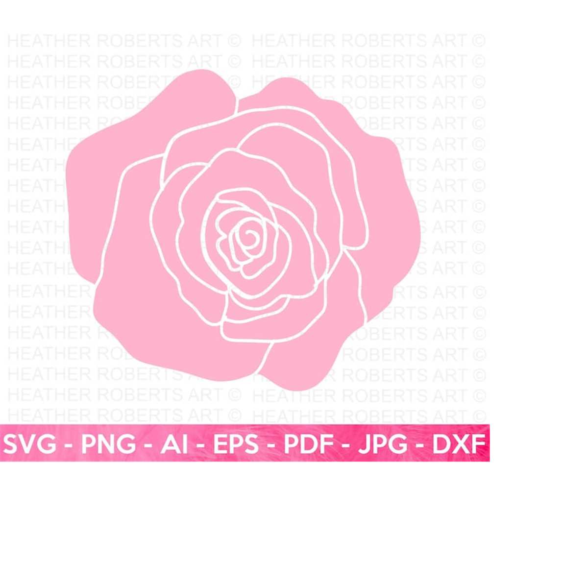 Rose Flower SVG, Floral Decoration SVG, Rose svg, Flower SVG - Inspire ...