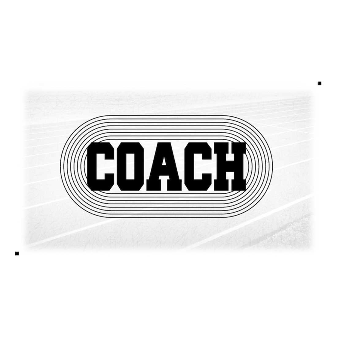 Sports Clipart: Black Track & Field Word 'Coach' in Bold Col | Inspire ...