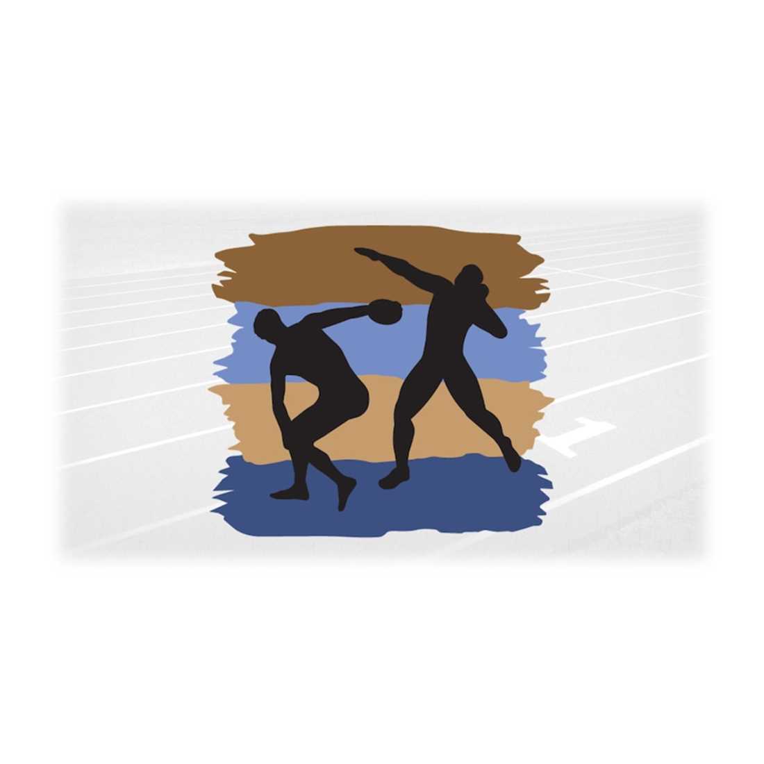 Sports Clipart: Black Male Shot Put/Discus Thrower Silhouett | Inspire ...