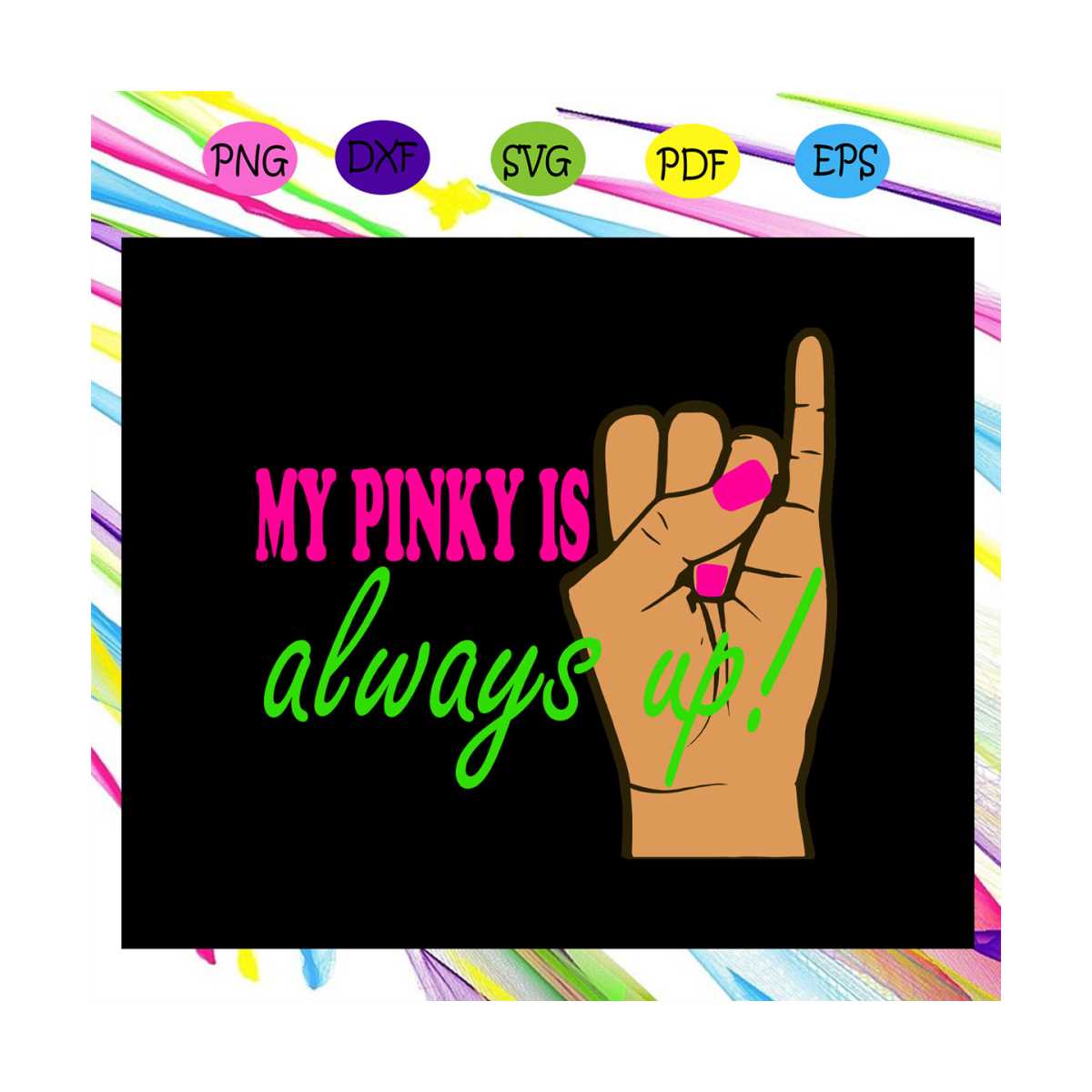 My pink is always up svg, Aka Girl gang svg, aka sorority gi | Inspire ...