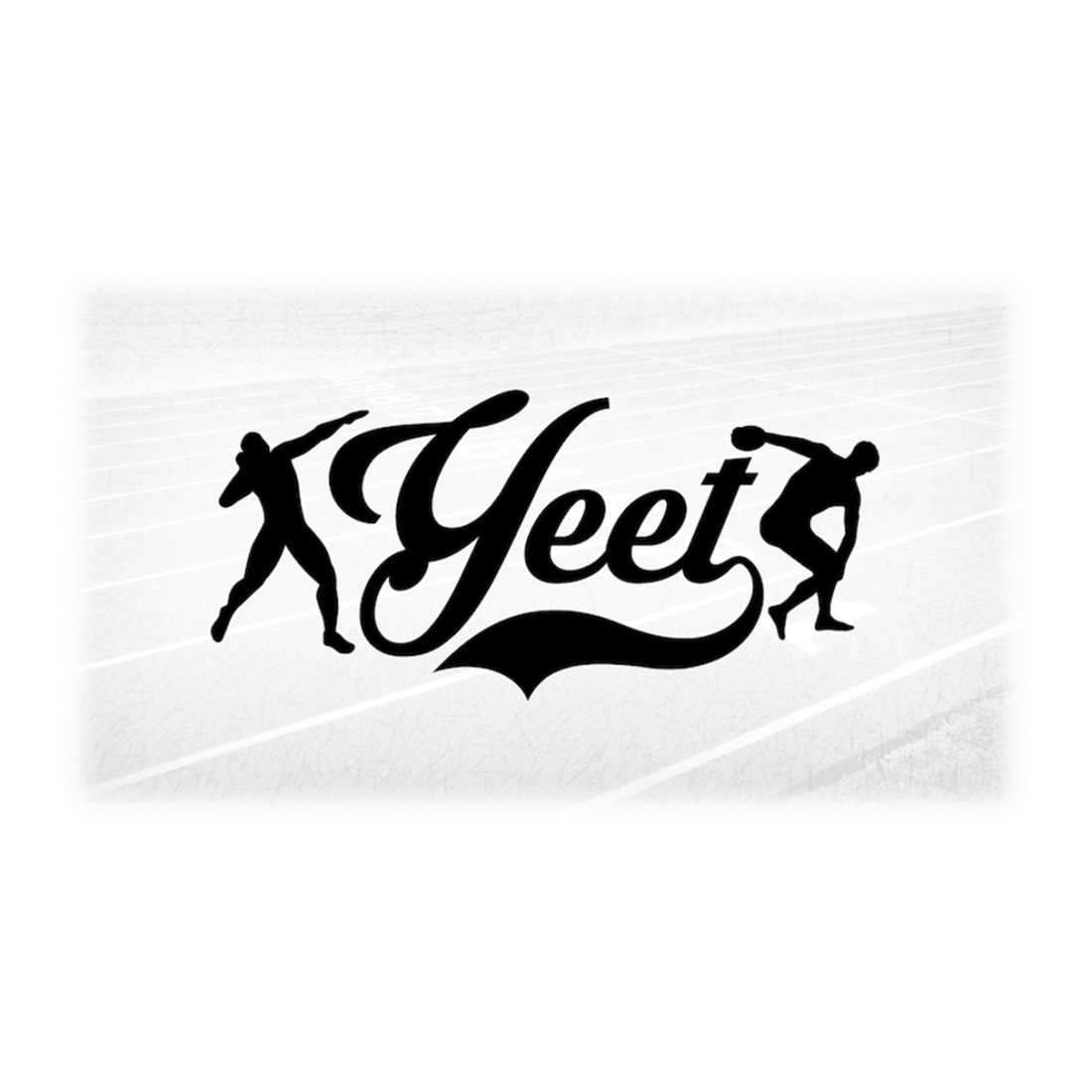 Sports Clipart: Black Word 'Yeet' in Baseball Style with Mal | Inspire ...