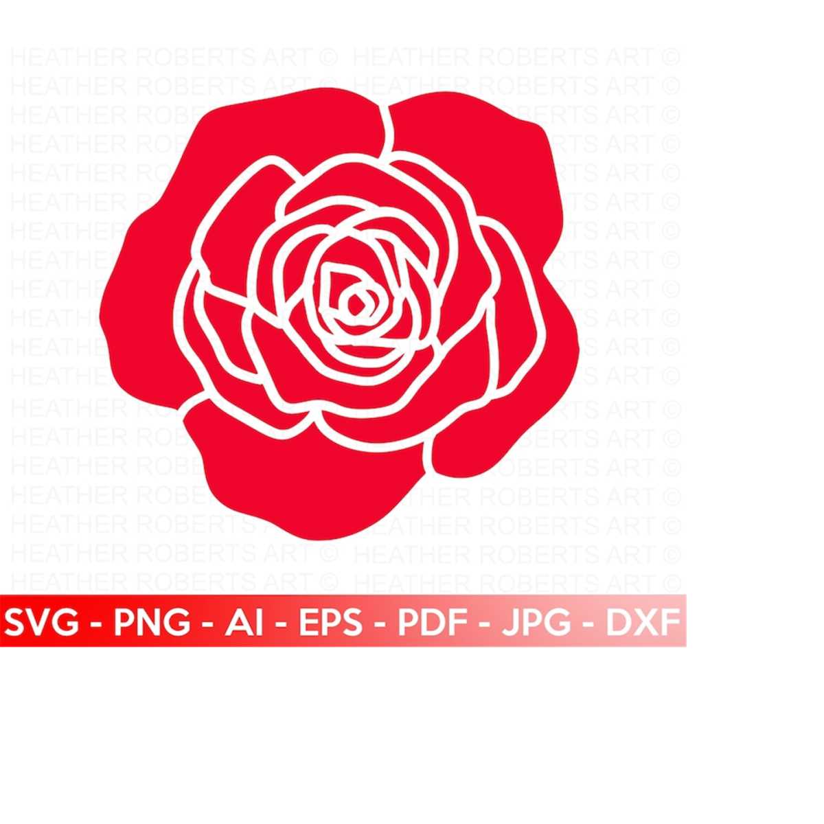 Rose Flower SVG, Floral Decoration SVG, Rose svg, Flowers SV - Inspire ...