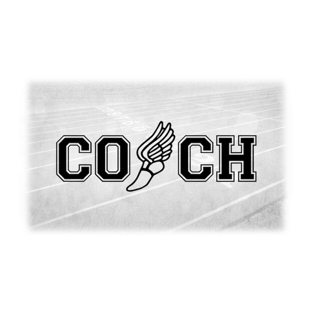 Sports Clipart: Black Word 'Coach' in Collegiate Block Type - Inspire ...