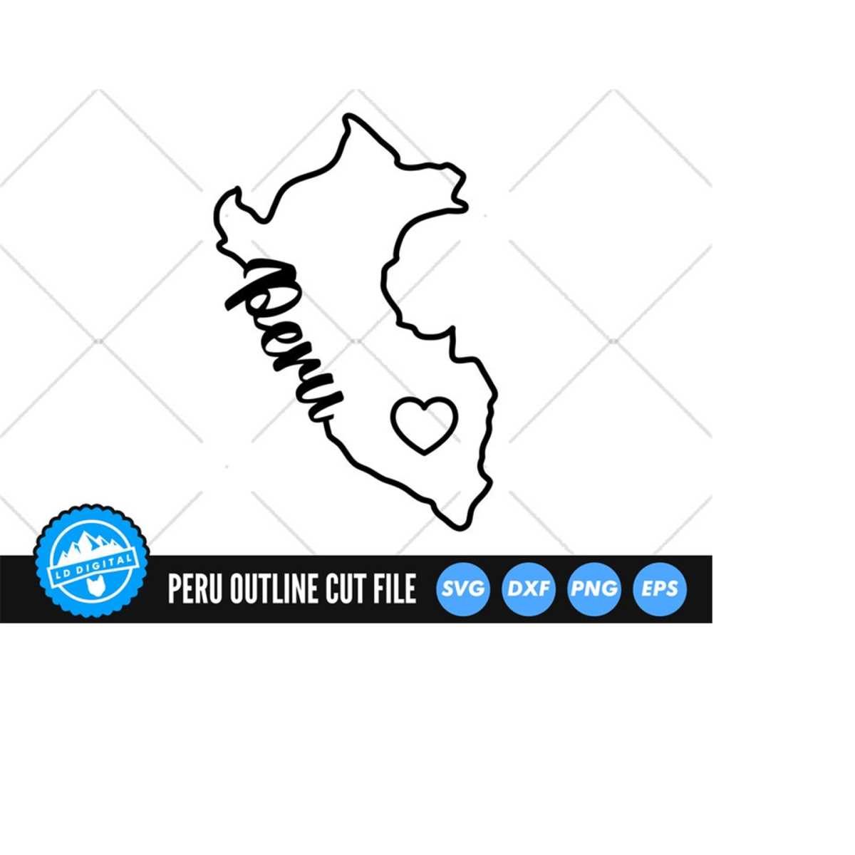 Peru SVG | Peru Cut Files | Peru Outline SVG | Peru Silhouet - Inspire ...