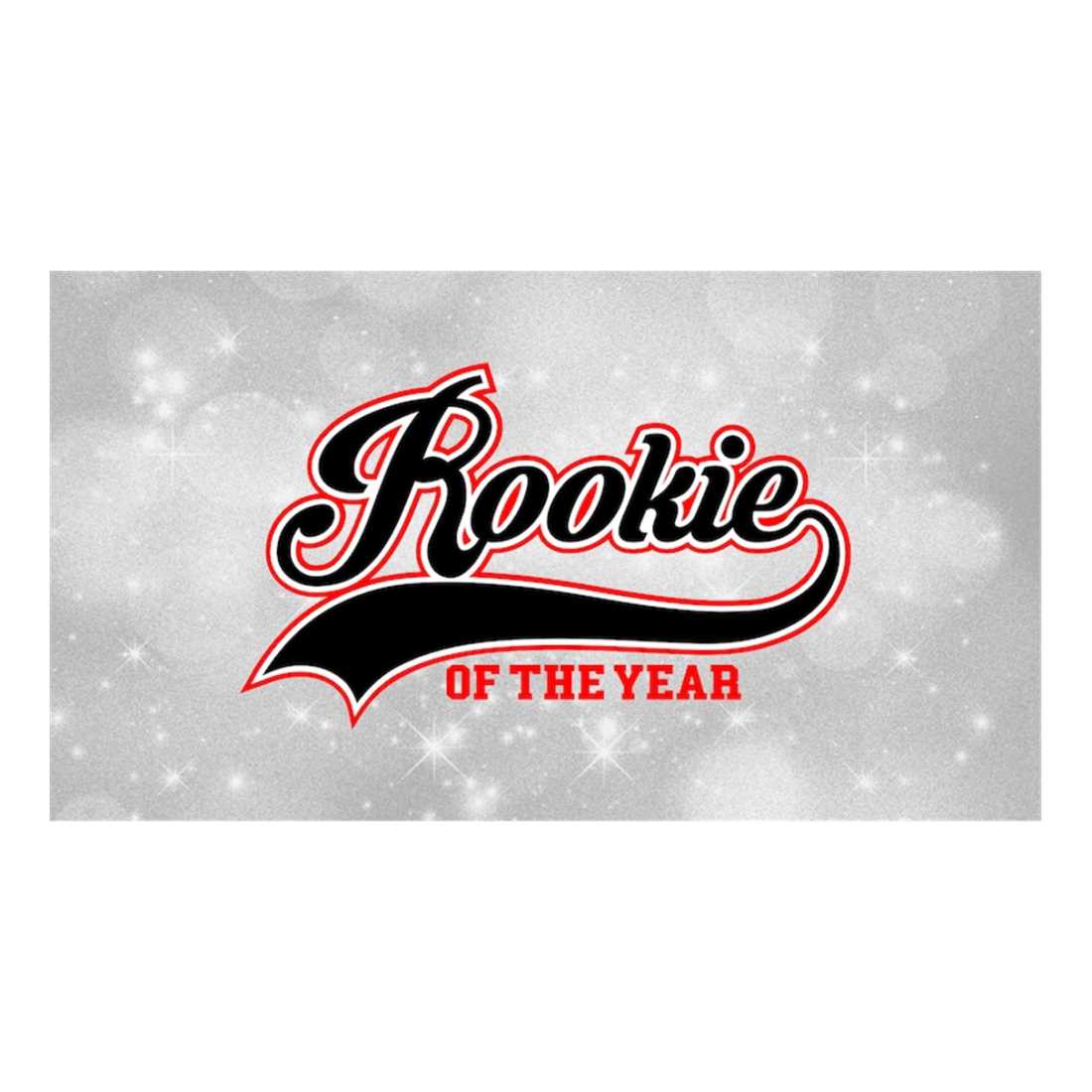 Sports Clipart: Baseball Style Swoosh Word 'Rookie' w/ 'of t - Inspire ...