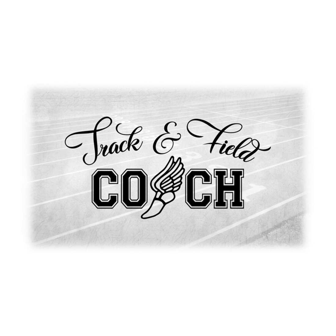 Sports Clipart: Arched Words 'Track & Field' in Fancy Script | Inspire ...