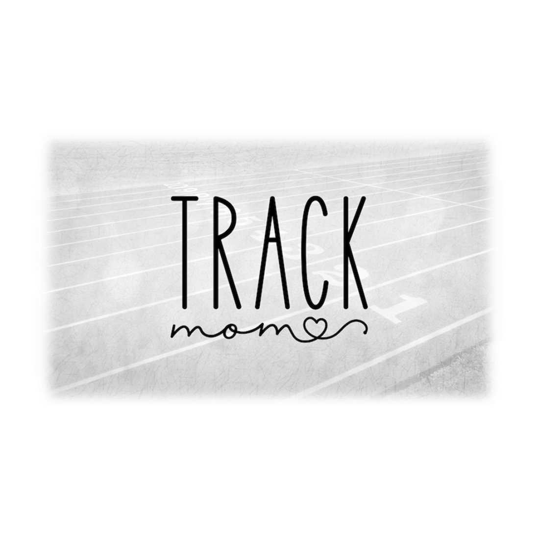 Sports Clipart: Black Word 'Track' in Skinny Farm Style with | Inspire ...