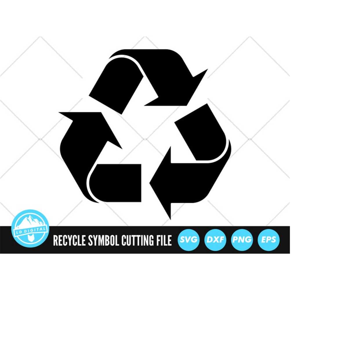 Recycling Symbol SVG Files | Recycle Logo Cut Files | Recycl - Inspire ...