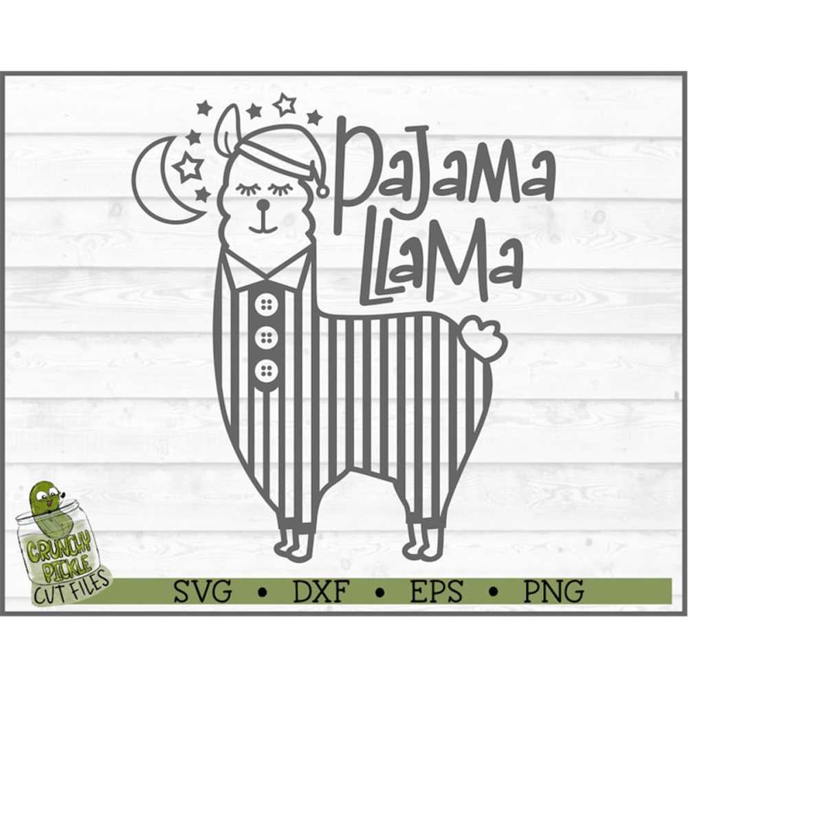 Pajama Llama V1 SVG File, dxf, eps, png, LLama svg, Kids svg | Inspire ...