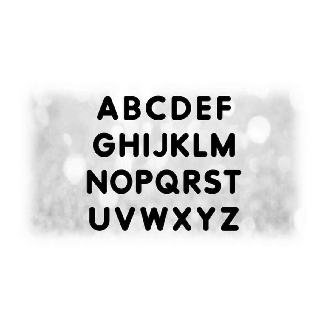 Word Clipart: Black Solid Tubular Alphabet Letter Templates | Inspire ...