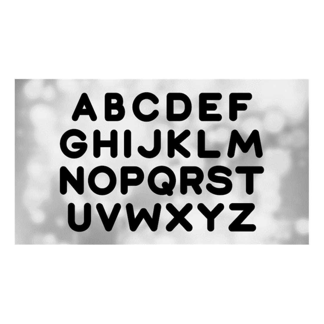 Word Clipart: Black Tubular Alphabet Letter Solid Templates - Inspire ...