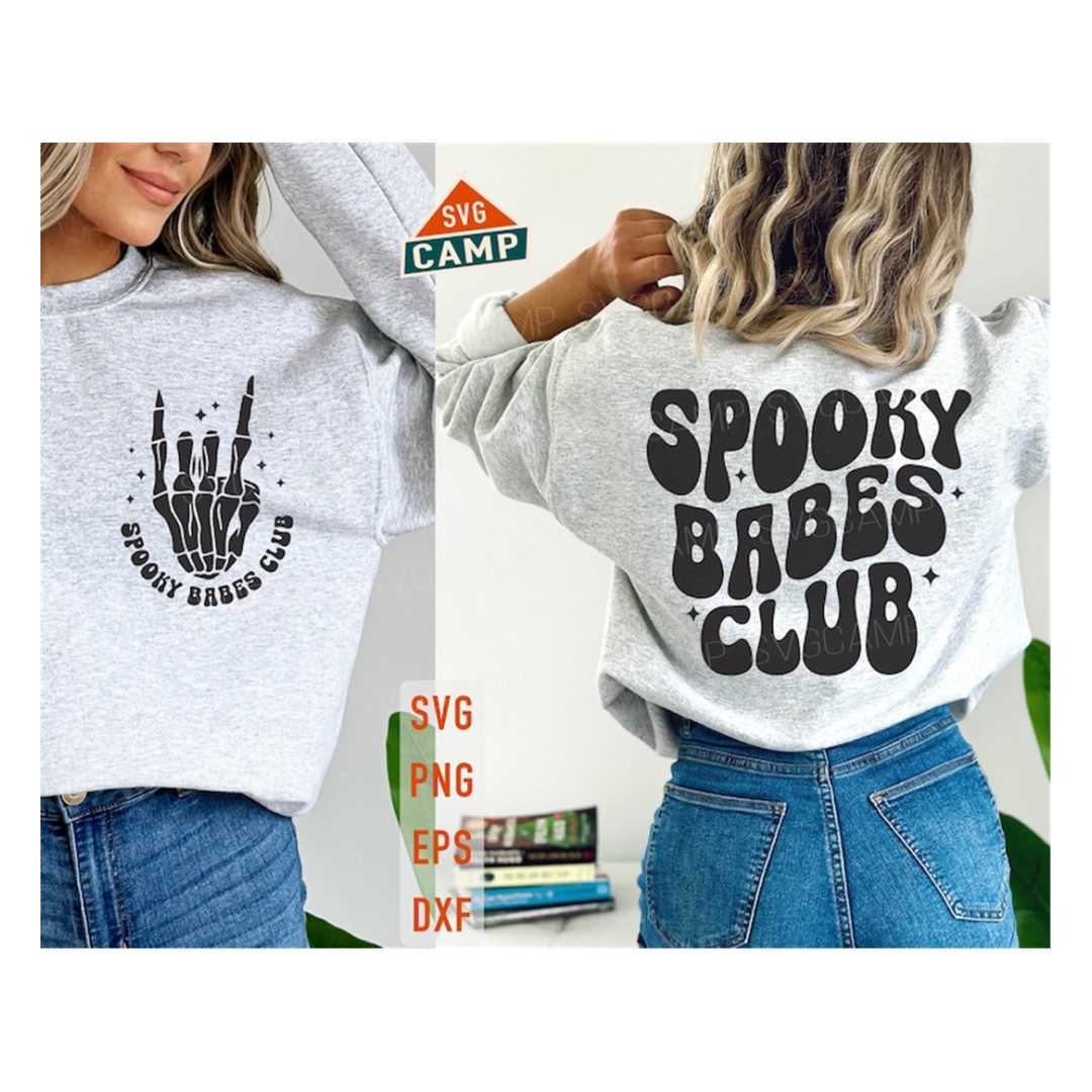 Spooky Babes Club svg, halloween svg, spooky svg, spooky sea | Inspire Uplift