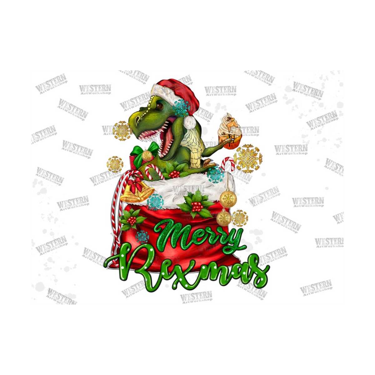 Christmas T-Rex Merry Rexmas png,Merry Christmas Png, Christ - Inspire ...