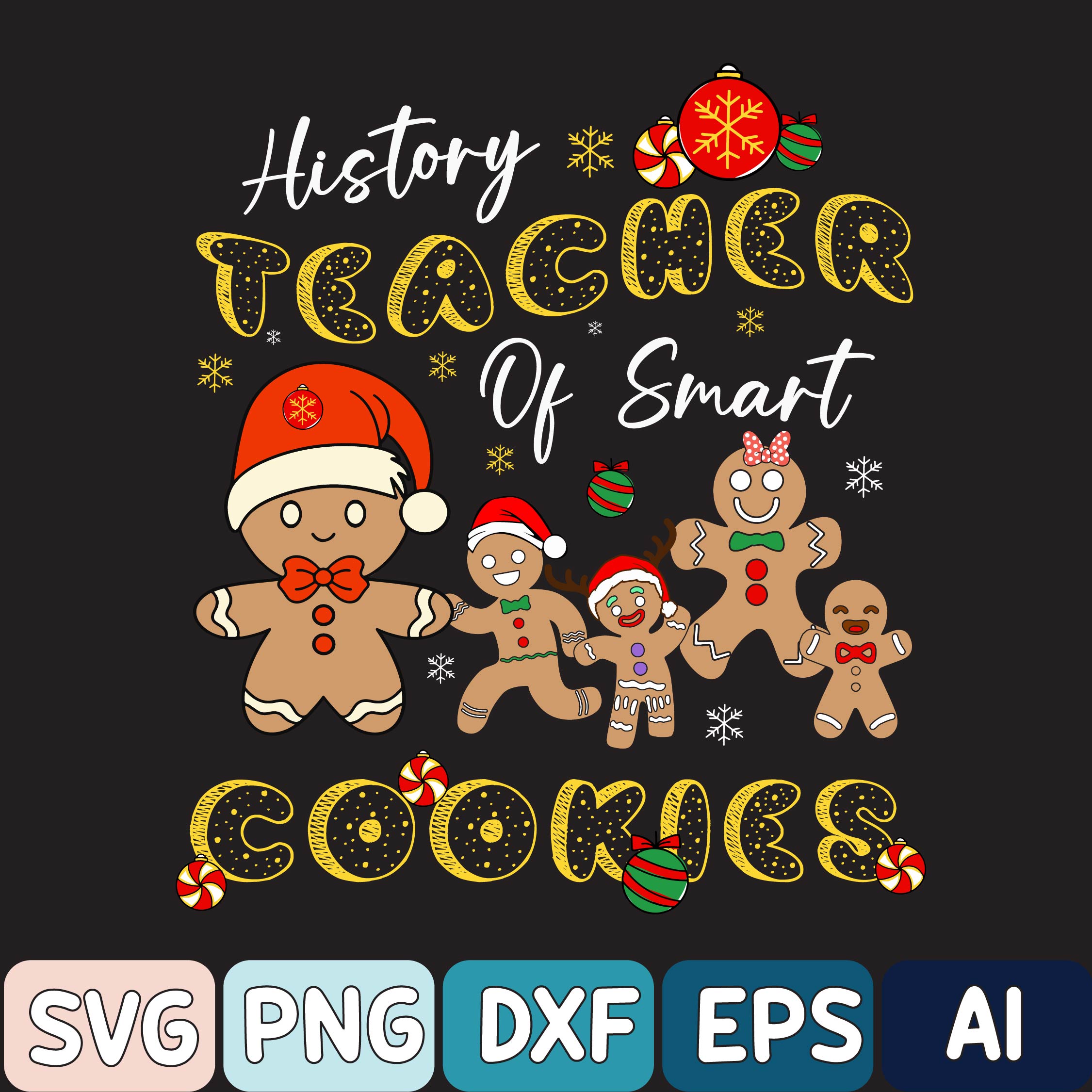 Teacher Of Smart Cookies Svg, Teacher Christmas Svg, Christm | Inspire ...