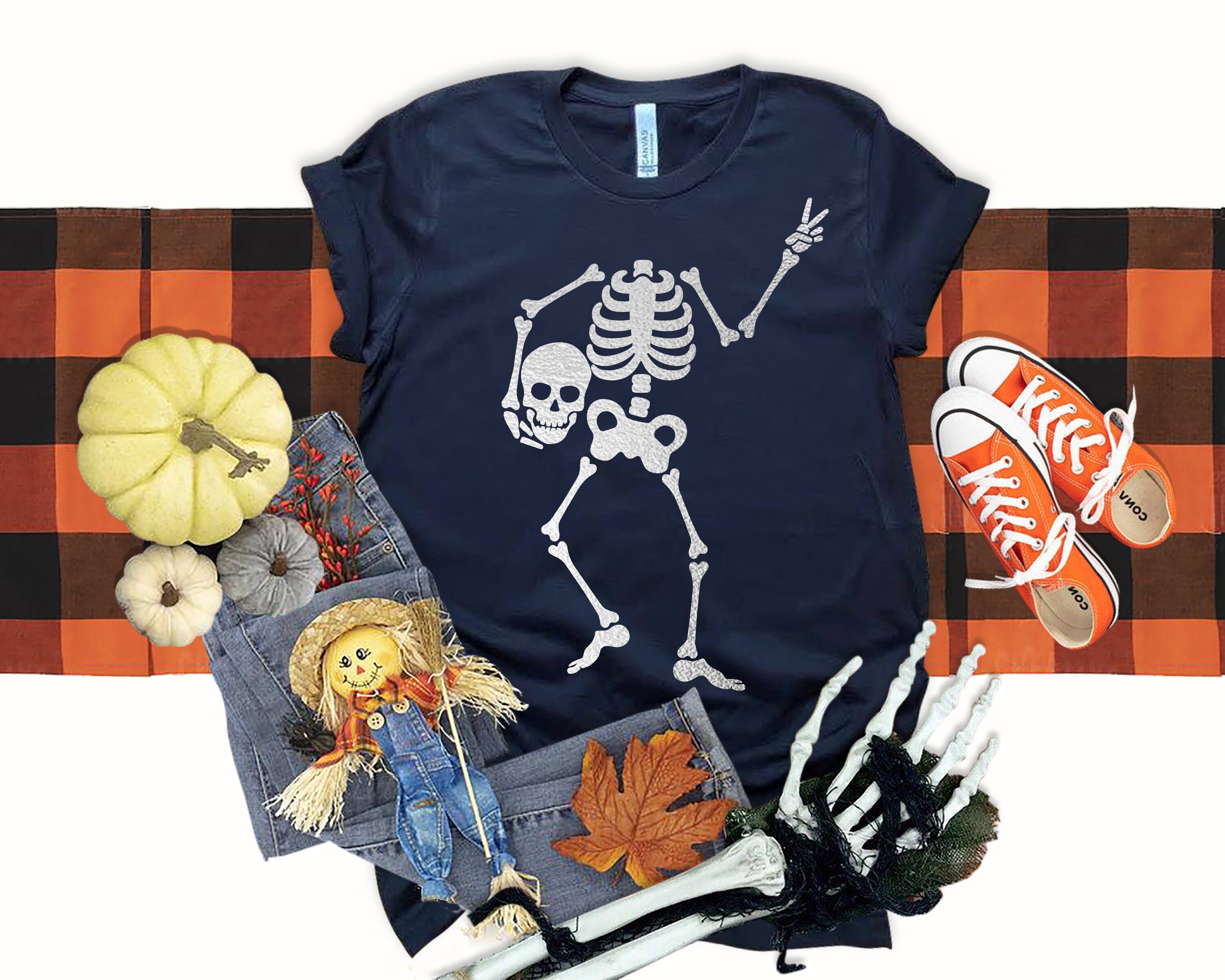 Halloween Headless Skeleton Shirt Png, Peace out skeleton Sh - Inspire ...