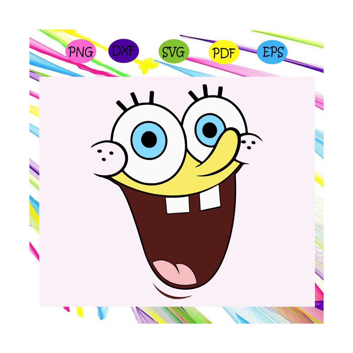 Spongebob, spongebob face, spongebob svg, spongebob smiley f | Inspire ...