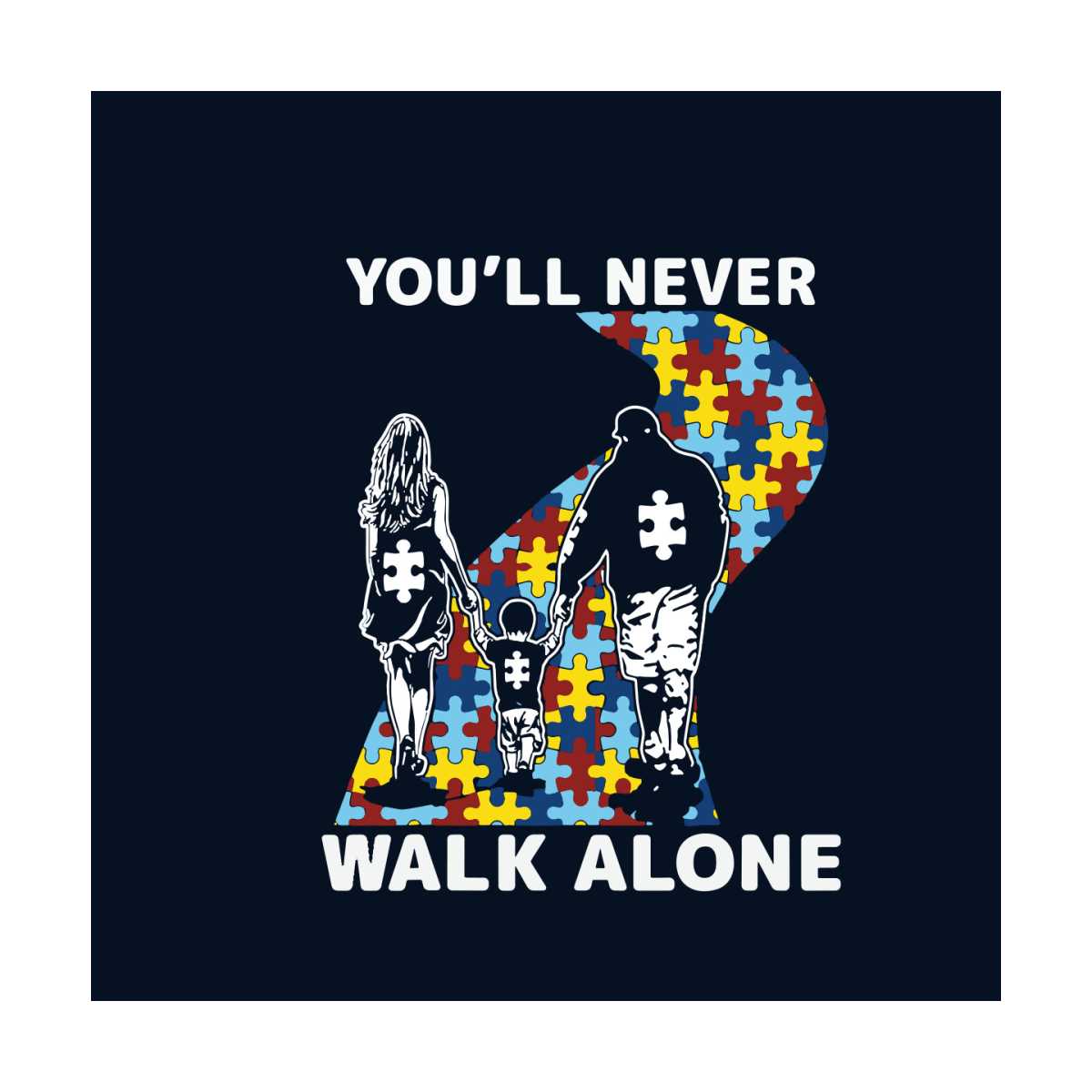 Youll Never Walk Alone Svg, Autism Svg, Autism Awareness Svg | Inspire ...