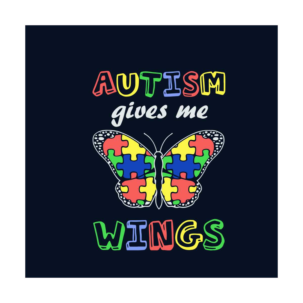 Autism Gives Me Butterfly Wings Svg, Autism Svg, Autism Awar | Inspire ...