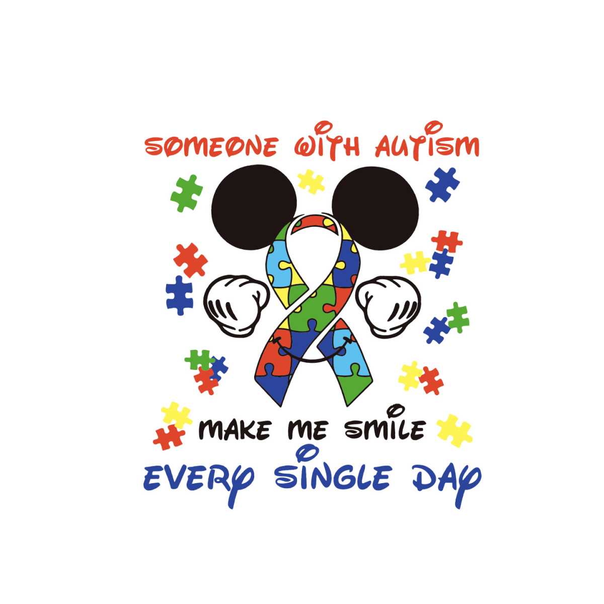 Someone With Autism Make Me Smile Svg, Autism Svg, Autism Aw | Inspire ...