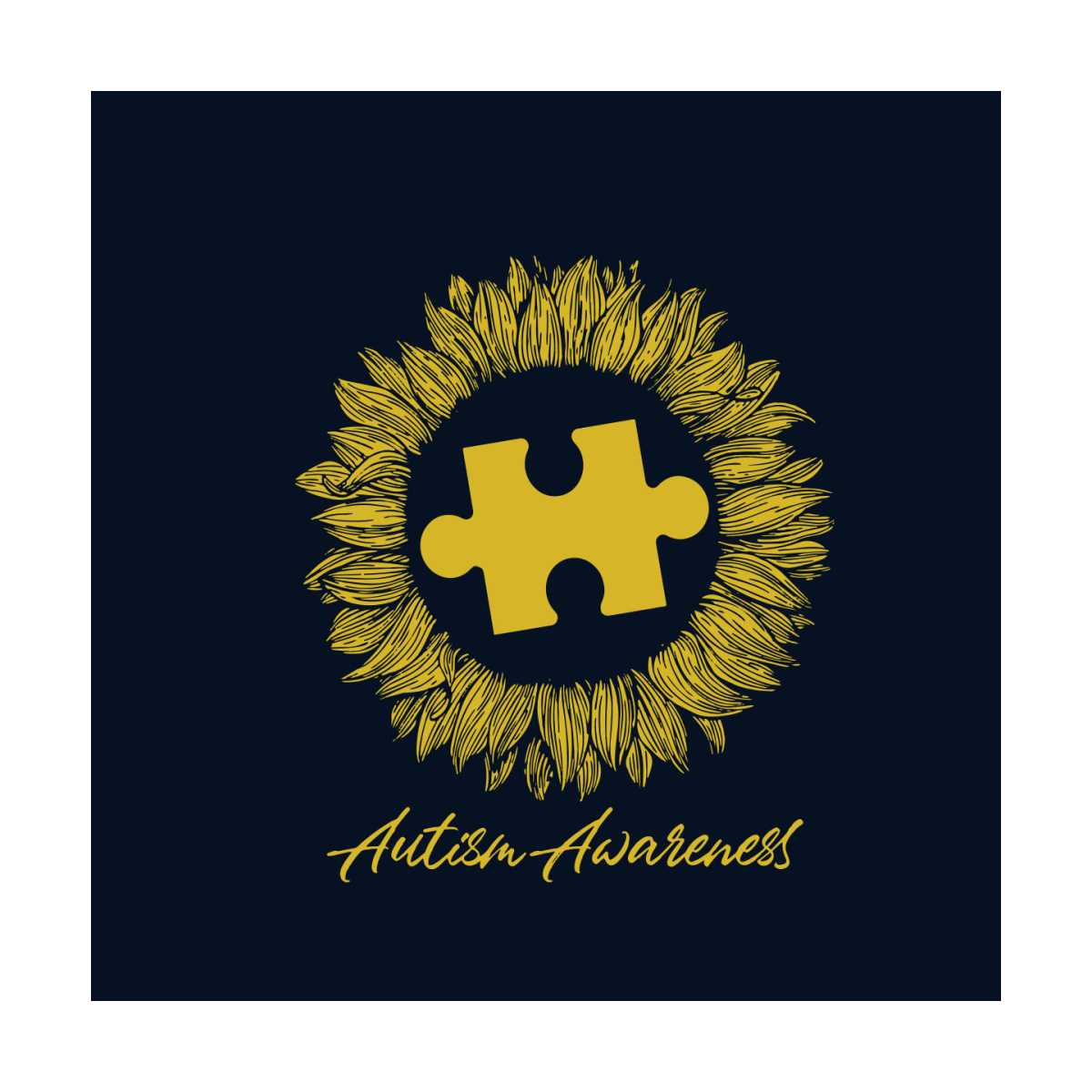 Sunflower Autism Awareness Svg, Autism Svg, Autism Awareness | Inspire ...
