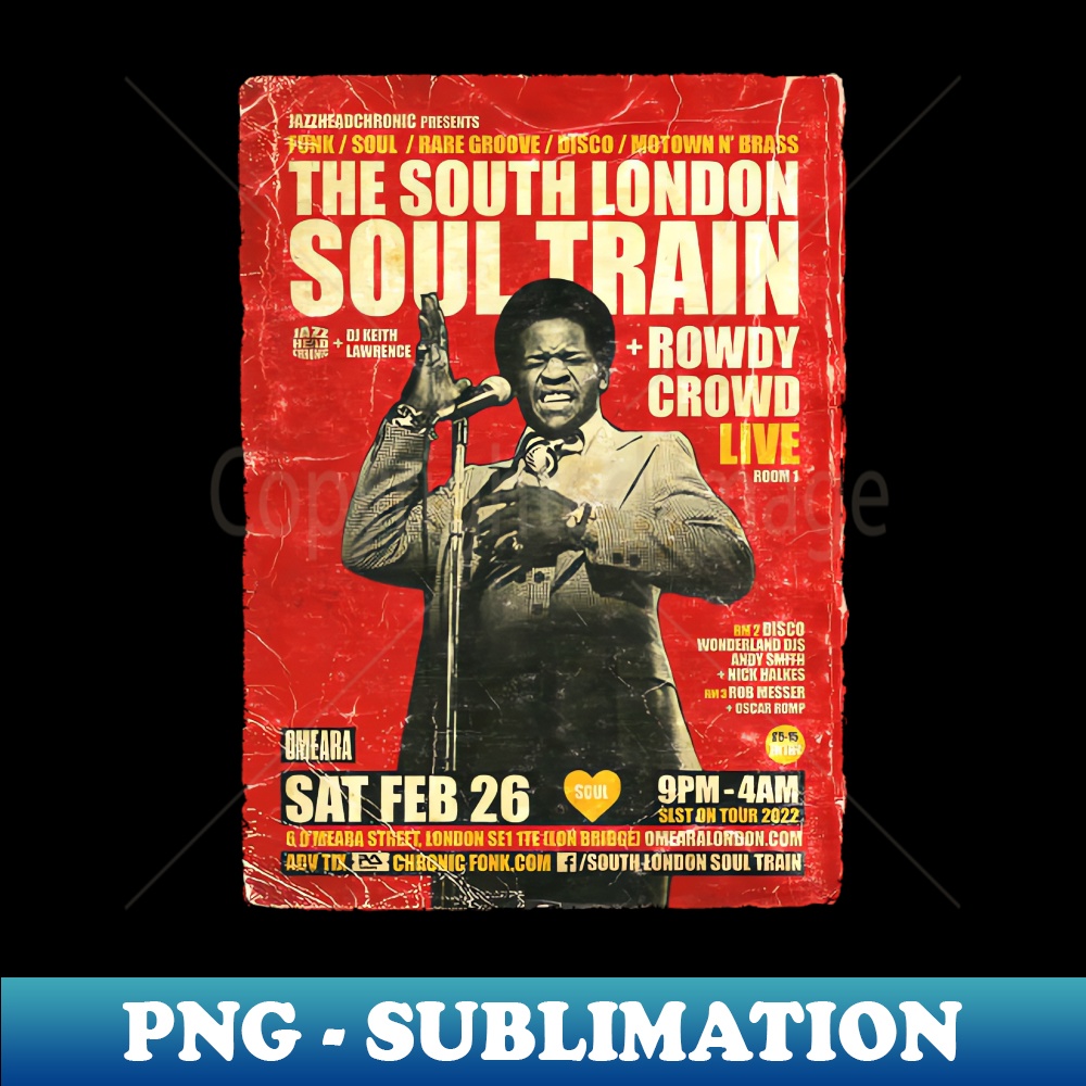 POSTER TOUR - SOUL TRAIN THE SOUTH LONDON 135 - Unique Subli | Inspire ...