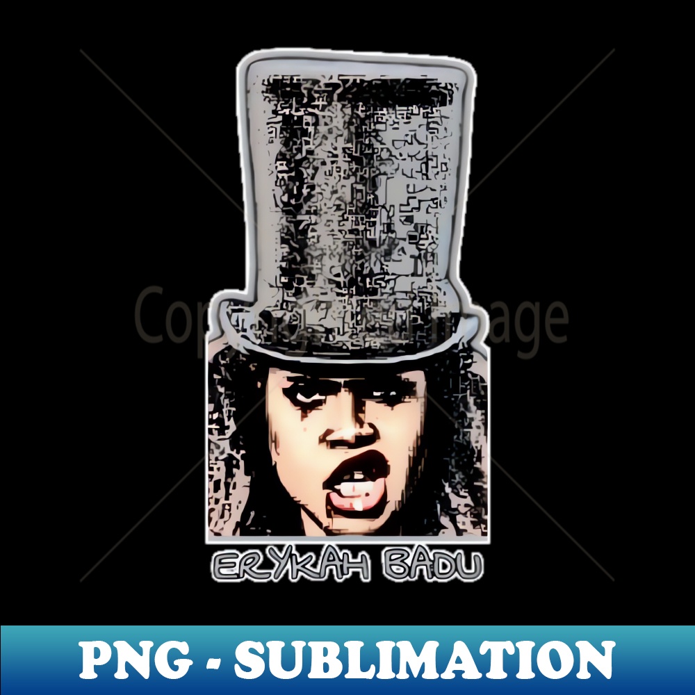 erykah badu face art - Vintage Sublimation PNG Download - Br | Inspire ...