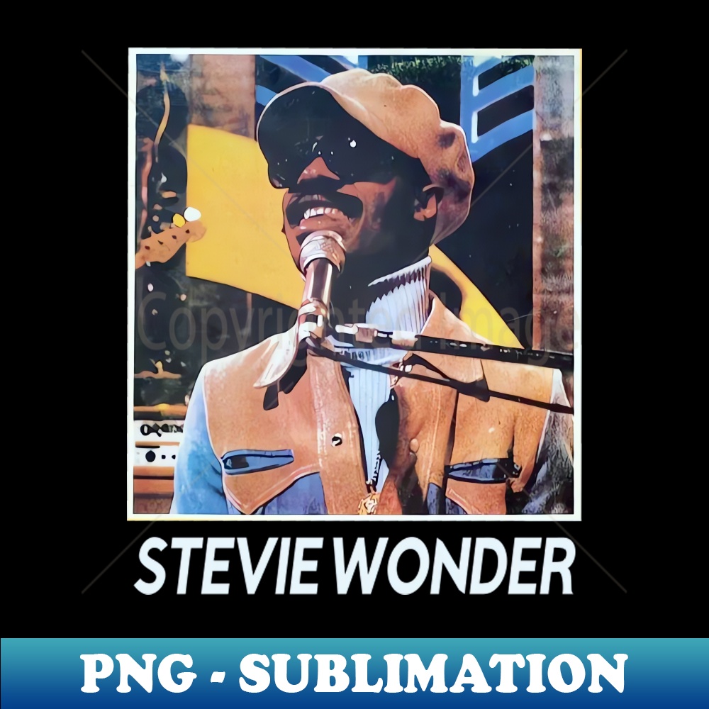 Stevie Wonder - PNG Transparent Digital Download File for Su - Inspire ...