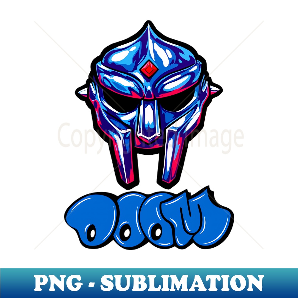 MF Doom Blue - PNG Transparent Sublimation Design - Defying - Inspire ...