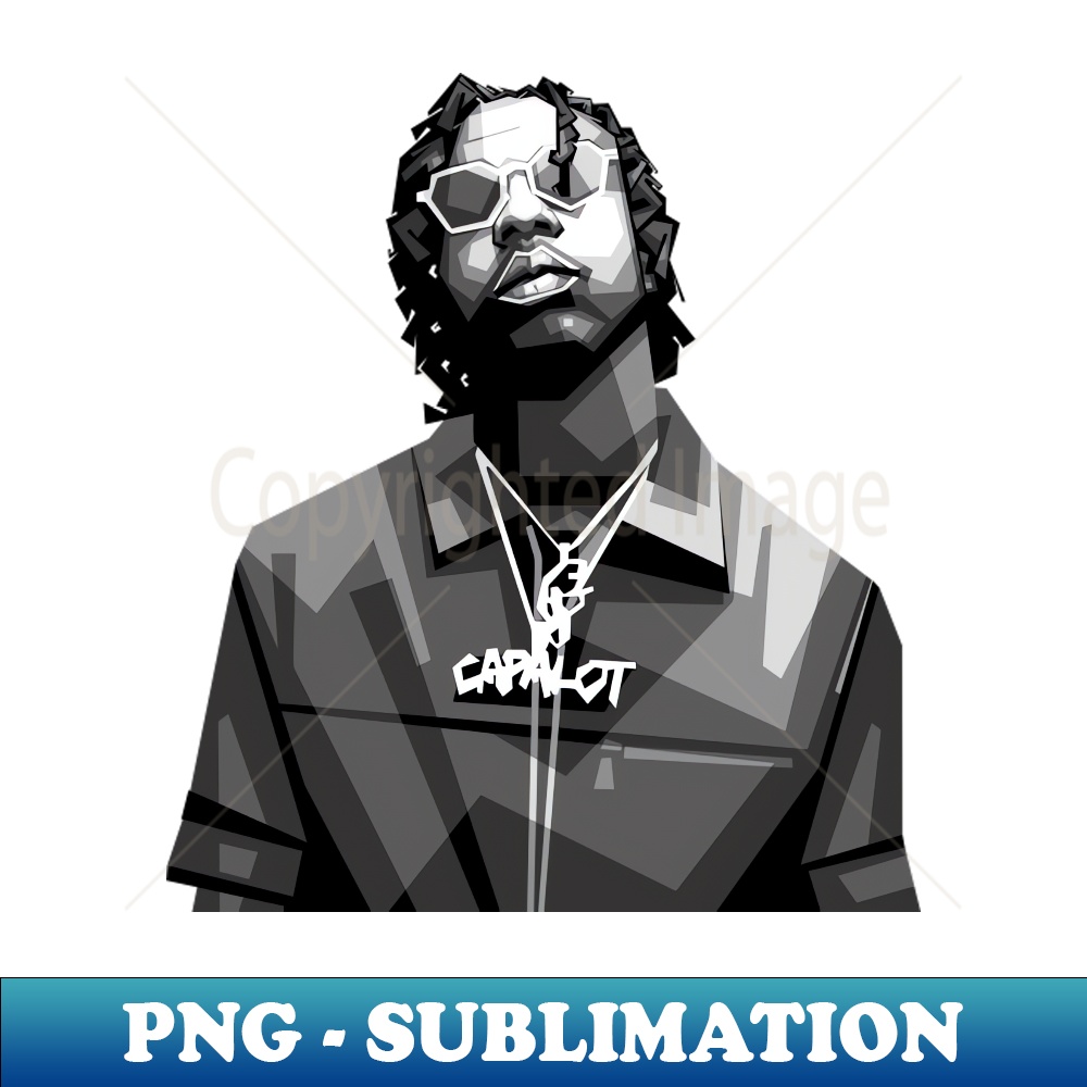 American Rapper Black and White - PNG Transparent Digital Do - Inspire ...
