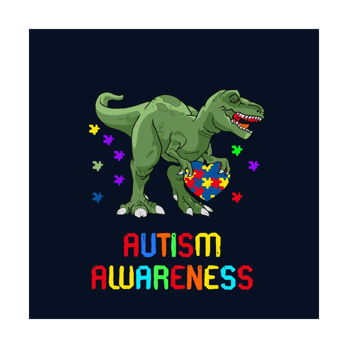 T Rex Autism Awareness Svg, Autism Svg, Autism Dinosaur Svg, | Inspire ...