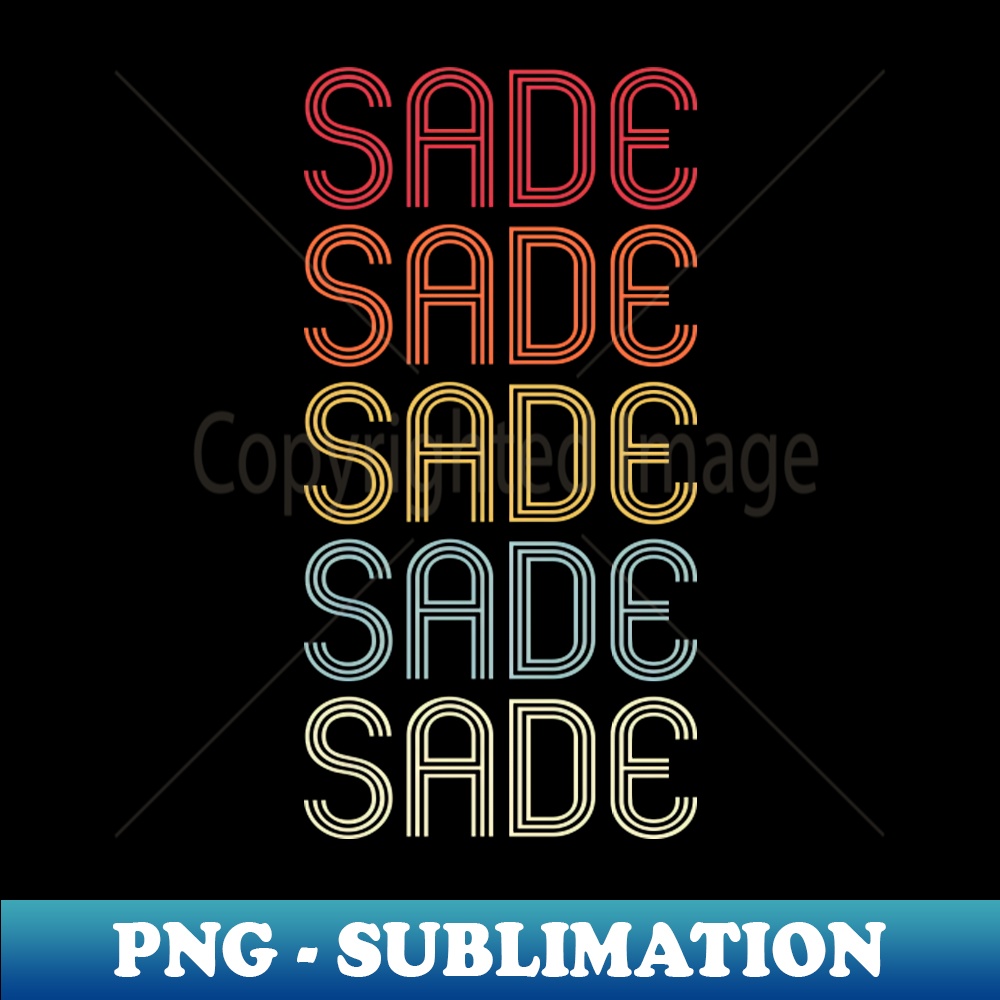 Retro Sade Wordmark Repeat - Vintage Style - Modern Sublimat - Inspire ...