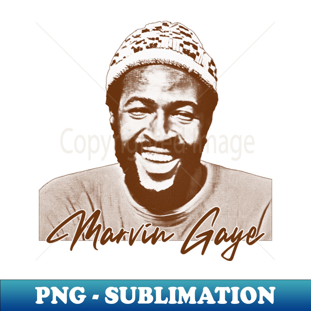 Marvin Gaye - Smile - High-Resolution PNG Sublimation File - | Inspire ...