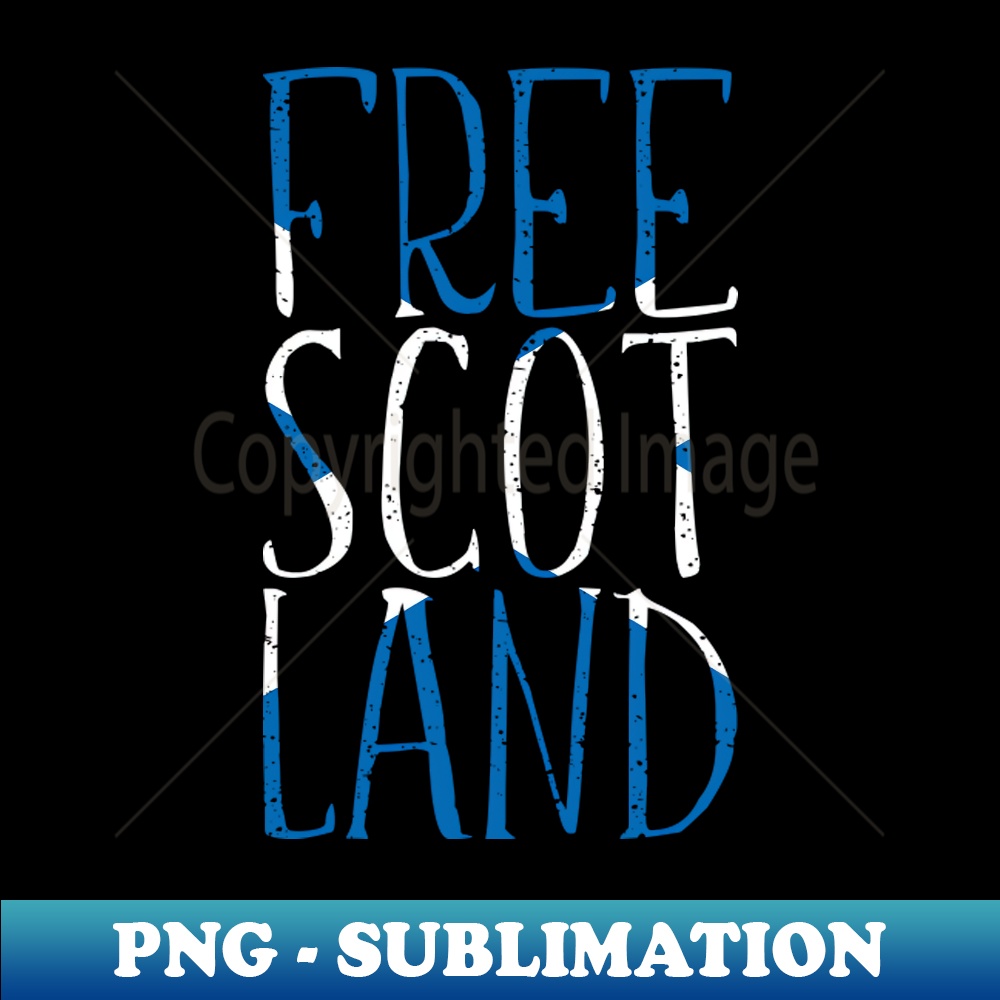 FREE SCOTLAND Scottish Independence Saltire Flag Text Slogan | Inspire ...
