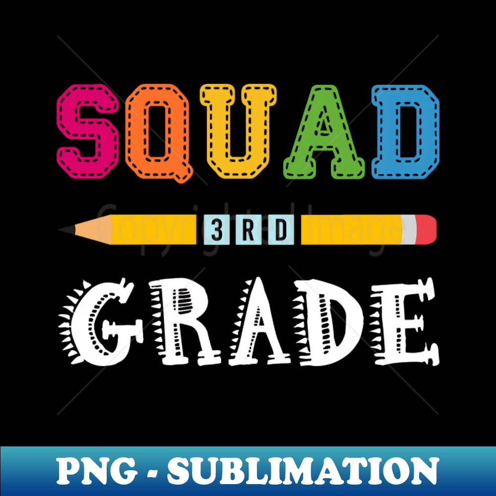 3rd Grade Squad Gift - Professional Sublimation Digital Down | Inspire ...