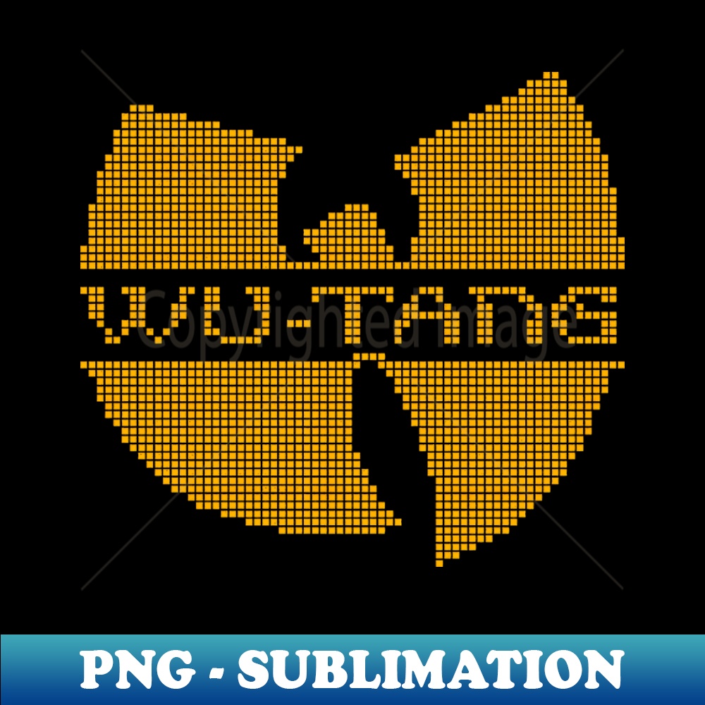 Wu Tang Logo Pixel Yellow - PNG Sublimation Digital Download | Inspire ...