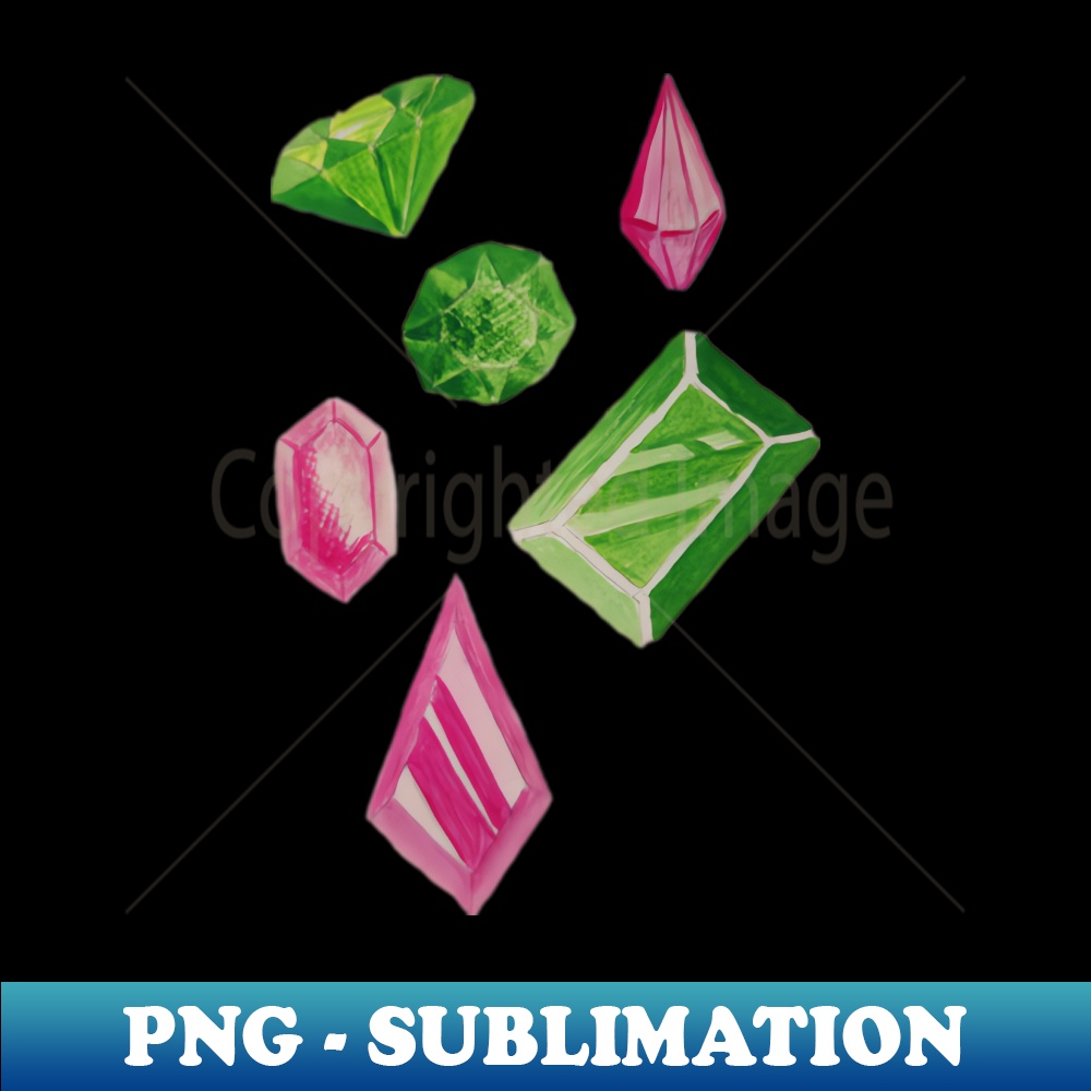 Emeralds and ruby gems - Artistic Sublimation Digital File - | Inspire ...