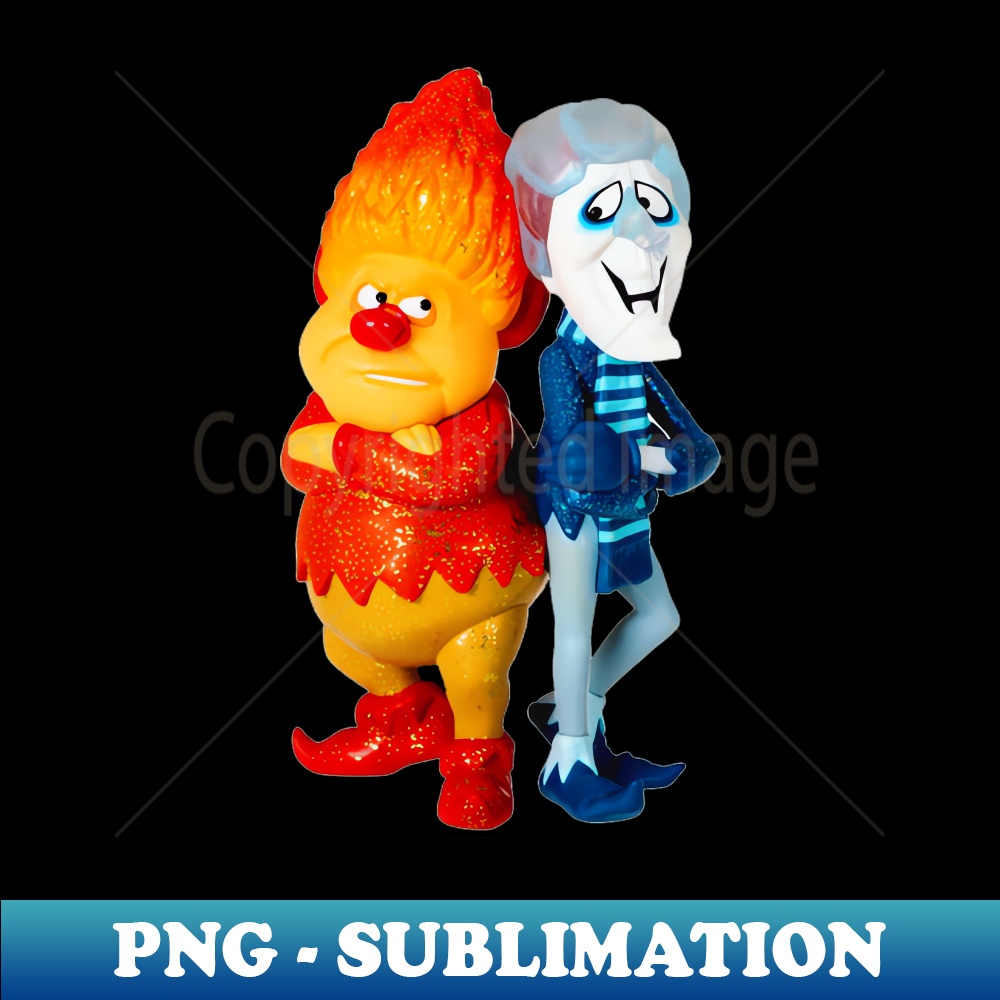 Heat Miser Snow Miser - PNG Transparent Sublimation Design - Inspire Uplift