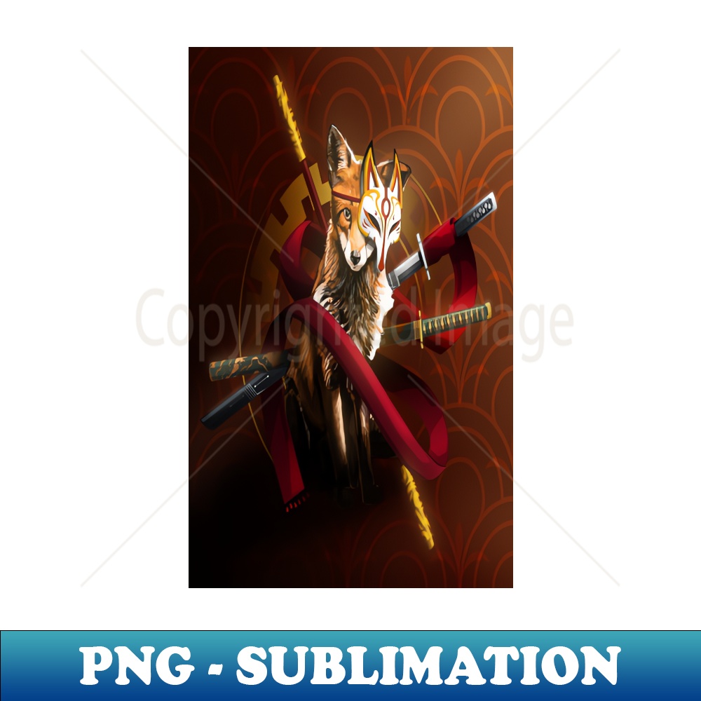 Assassin Fox - Exclusive PNG Sublimation Download - Perfect - Inspire Uplift