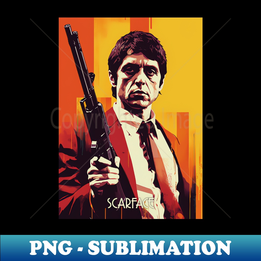 Scarface - PNG Transparent Sublimation File - Transform Your | Inspire ...