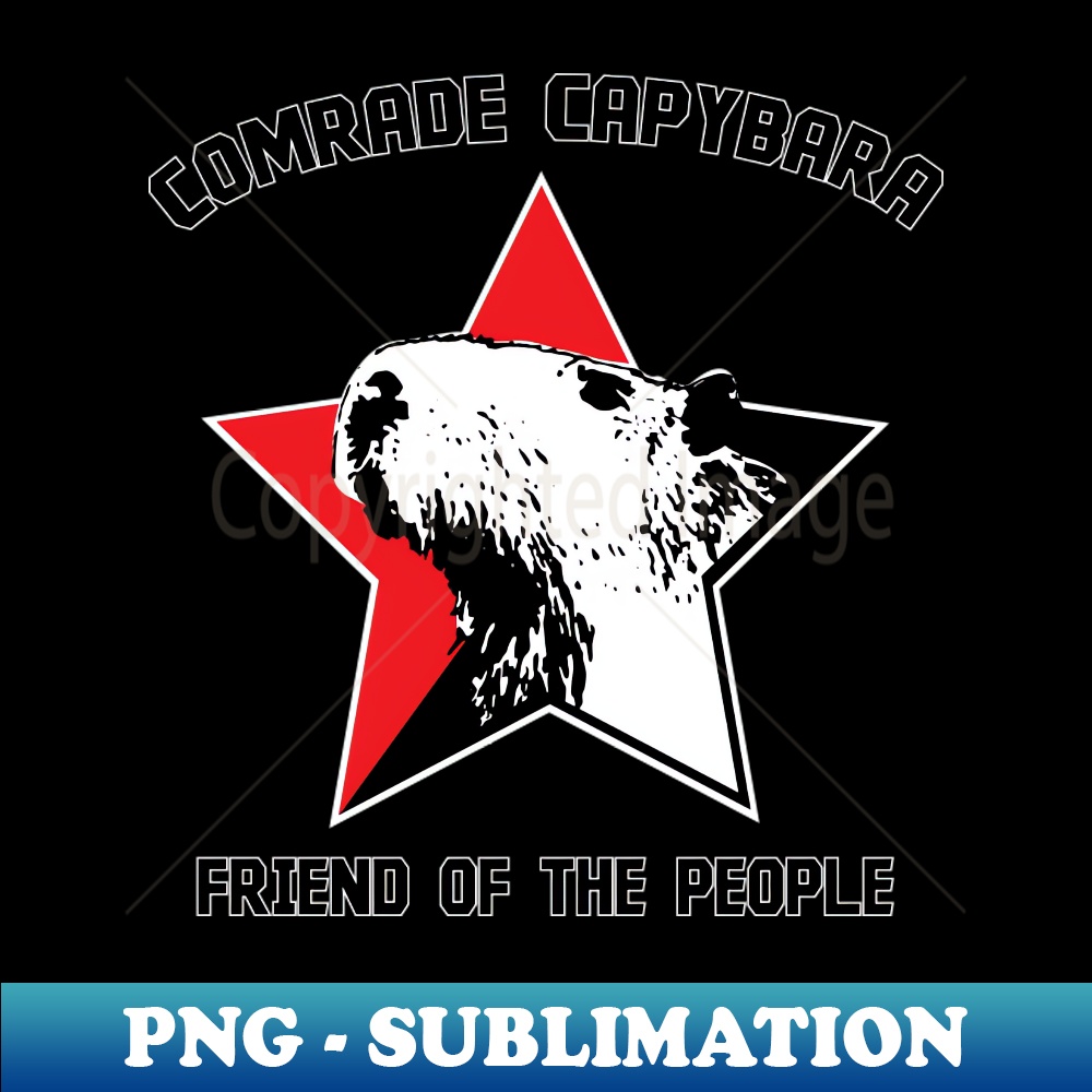 comrade capybara - Decorative Sublimation PNG File - Bold & - Inspire ...