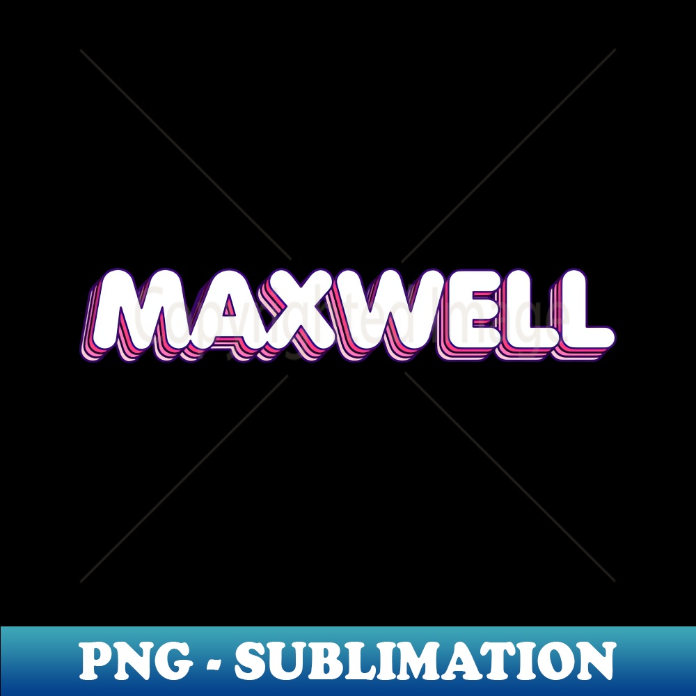 Pink Layers Maxwell Name Label - High-Quality PNG Sublimatio | Inspire ...