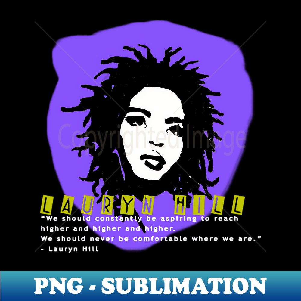 Lauryn Hill - PNG Transparent Sublimation Design - Vibrant a | Inspire ...